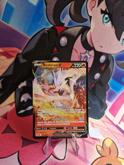 CARTE POKEMON RESHIRAM 024/195 Ultra Rare V Epée et Bouclier 12 EB12 FR ...