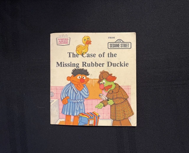 VINTAGE SESAME STREET "Case of the Missing Rubber Ducky" Read Along ...