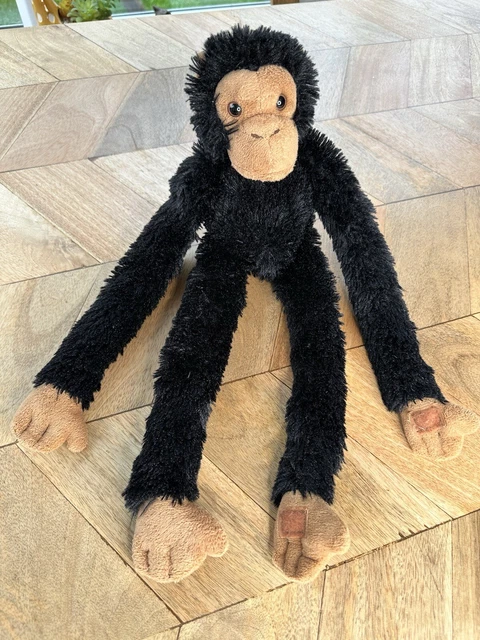 RAVENSDEN BLACK APE Monkey Stuffed Plush Toy Animal Chimp soft 18” long ...