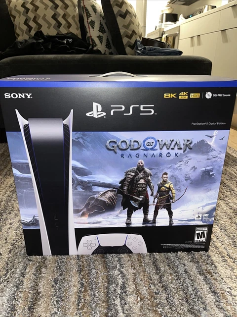 PLAYSTATION 5 PS5 Digital Edition Console God of War Ragnarok Bundle ...