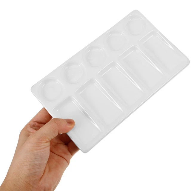 DIY PAINTING CERAMIC Artist Paint Palette 10 wells Art Paint Palette ...
