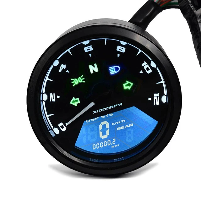 TACHOMETER LCD FOR Royal Enfield Interceptor 650 Speedometer Cable ...