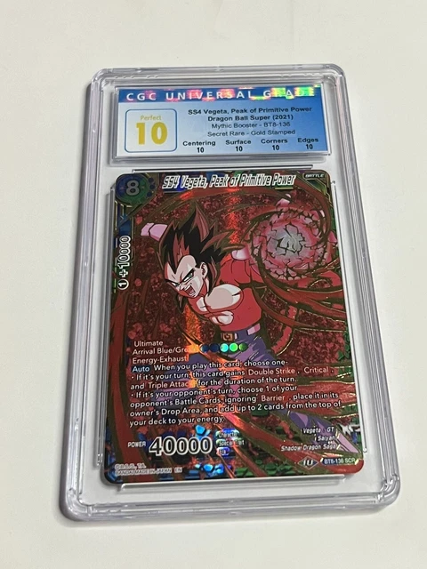 DRAGON BALL SUPER DBS SS4 Vegeta, Peak of Primitive Power BT8-136 SCR ...