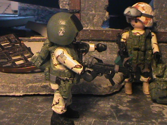 PLAYMOBIL CUSTOM US Pilote Black Hawk (Mogadiscio) (Somalie-1993) Ref ...