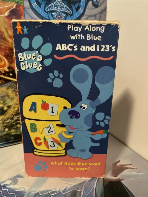 NICK JR BLUE’S Clues ABC’s and 123’s VHS 1999 Nick Jr Play Along with ...