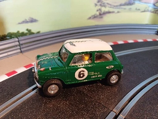 SCALEXTRIC RALLY MINI Cooper C7. Green No6. Boxed. Vintage, Classic ...