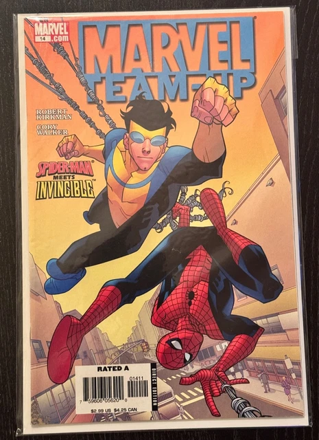 MARVEL TEAM UP 14 Spider Man Meets Invincible FN - FIRST PRINT Robert ...