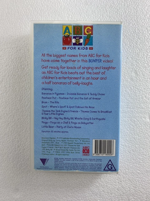 BUMPER COLLECTION ABC For Kids VHS 1999 - Free Post £30.89 - PicClick UK