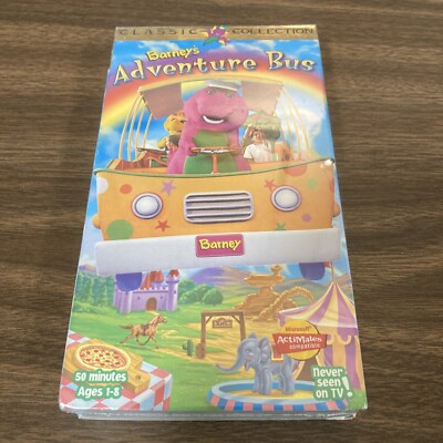 BARNEY - BARNEYS Adventure Bus (VHS, 1997) $13.45 - PicClick CA