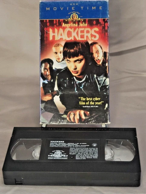 HACKERS 1995 VHS Tape Angelina Jolie Jonny Lee Miller Mathew Lillard ...