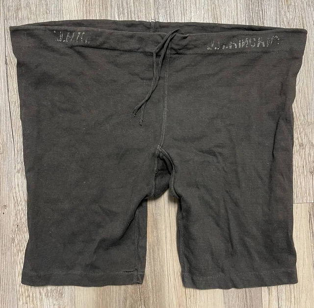 VINTAGE USN US Navy WW1 WW2 Wool Swim shorts trunk stenciled £132.14 ...
