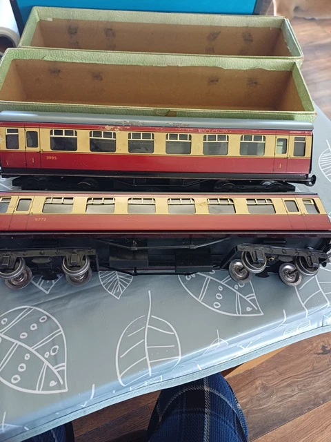 BASSETT LOWKE. O Gauge Pair Of Boxed BR Coaches. 111/0 And 113/0 Read ...