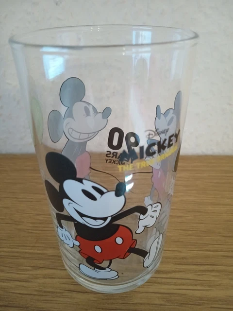 MICKY MAUS DISNEY 90 Jahre Bautzner Senf Glas Mickey Mouse Trinkglas ...