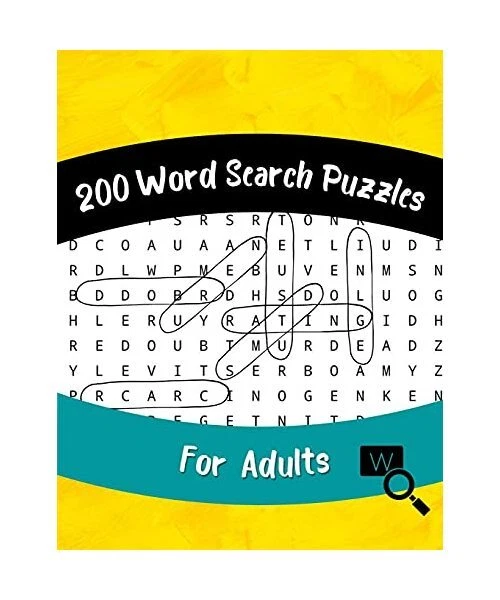 200 WORD SEARCH Puzzles for Adults: Word Search Book for Seniors ...