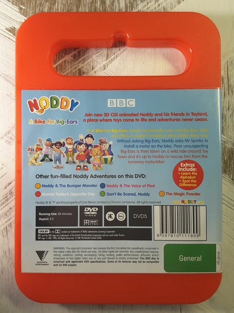 NODDY DVD ( 3D Animated CGi Modern Version ) A Bike For Big Ears - R4 ...
