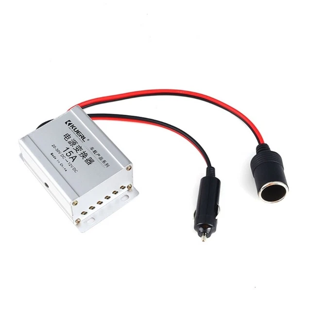 EFFICIENT CAR POWER Supply Adapter Regulator Convert 24V to 12V DC15A ...