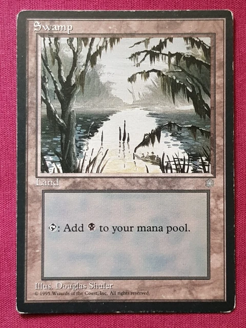 MAGIC THE GATHERING ICE AGE SWAMP A land card MTG £3.46 - PicClick UK
