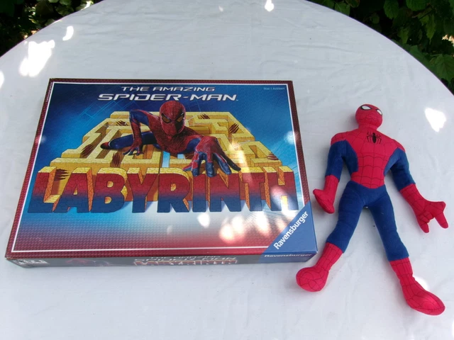 JEU DE SOCIÉTÉ Labyrinth - The amazing Spider-man + Peluche Spider-man ...