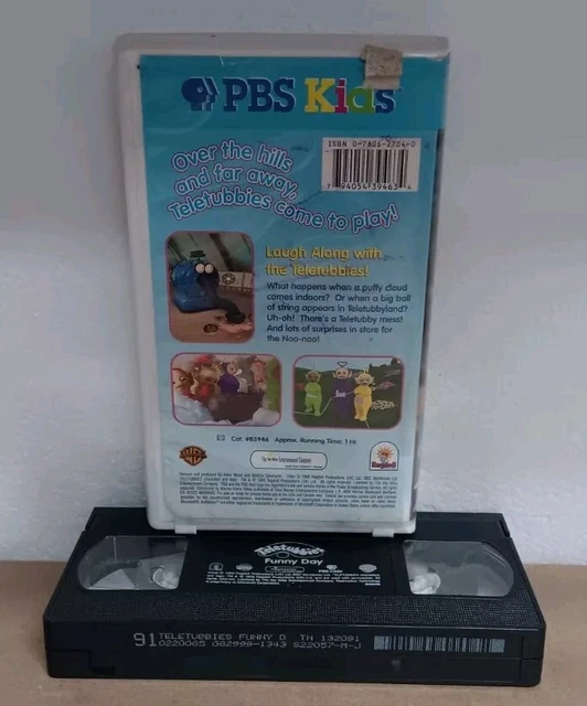 TELETUBBIES FUNNY DAY VHS Video Tape Vol 5 PBS Kids VTG Hard Clamshell ...