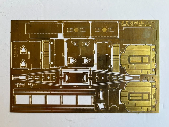PC MODELS MR 54ft clerestory coach - etched parts, ends, footboards,etc ...