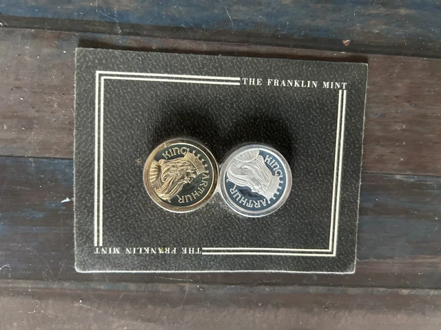 1988 THE FRANKLIN Mint King Arthur Game Coins - New £19.99 - PicClick UK