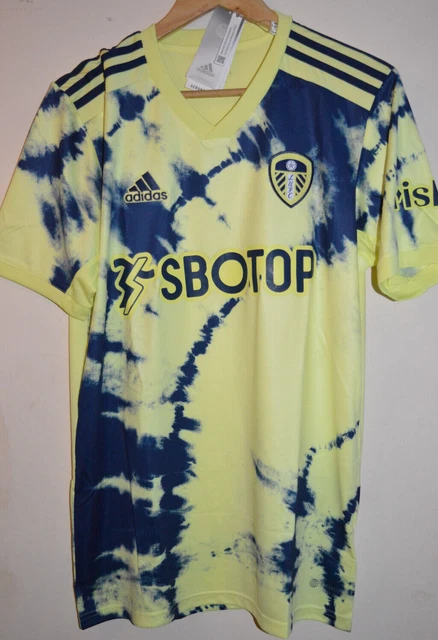 LEEDS UNITED YELLOW Away Football Shirt Jersey 2022-2023 Adidas BNWT L ...