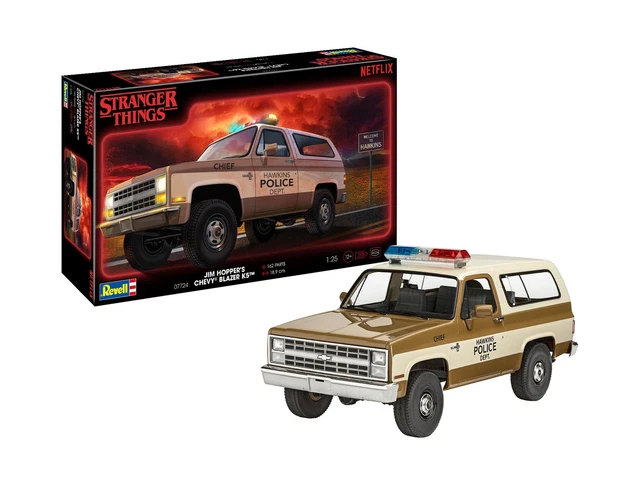 STRANGER THINGS - Jim Hopper's Chevy Blazer K5 1:25 Plastique Model Kit ...