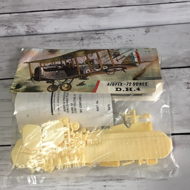 AIRFIX DE HAVIELAND DH4 WW1 AIRCRAFT MODEL No. 131 SCALE 1/72 VINTAGE ...