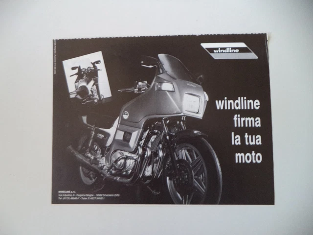 ADVERTISING PUBBLICITÀ 1984 WINDLINE e MOTO HONDA CB 900 F BOL D'OR EUR 6,00 - PicClick FR