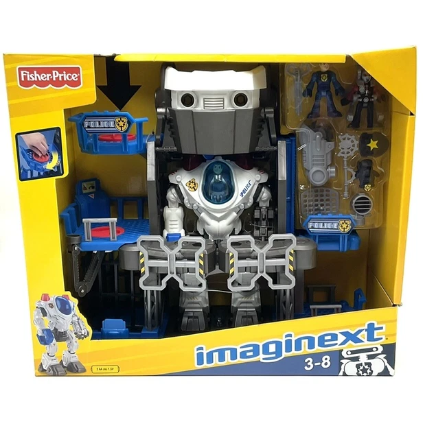 IMAGINEXT ROBOT POLICE HEADQUARTERS Sci-Fi Toy Fisher Price NIB BL EUR ...