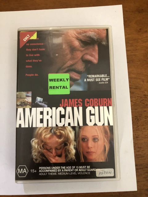 AMERICAN GUN VHS James Coburn Rare PAL Format Cult Classic $35.00 ...
