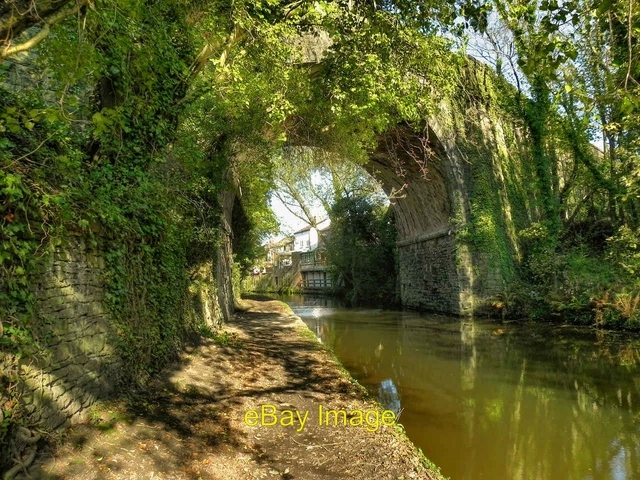 PHOTO 6X4 PEAK Forest Canal, Woodley Rail Bridge Hyde The railway ...