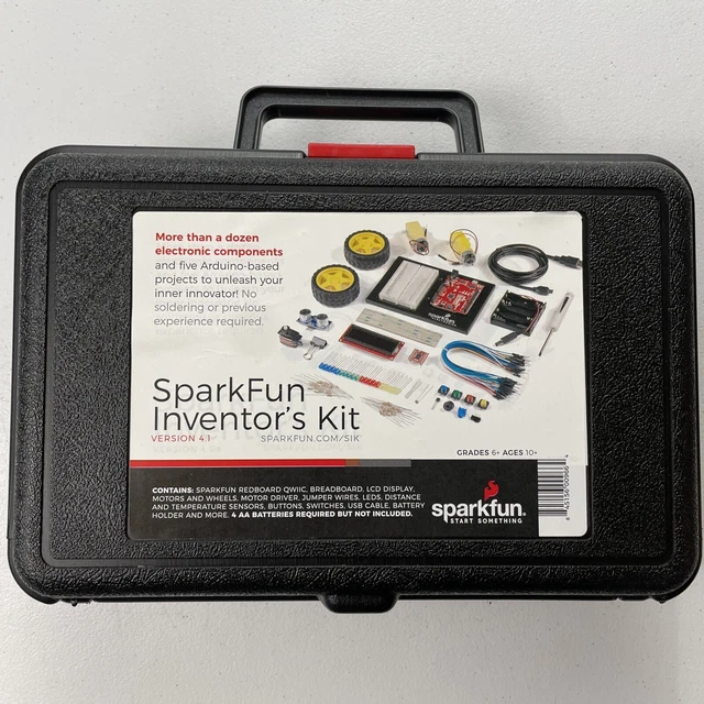 SPARKFUN ARDUINO INVENTOR’S Kit version 4.0 Arduino - Open Box $49.62 ...