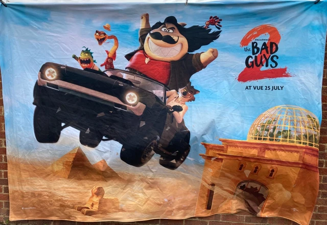 CINEMA BANNER: BAD GUYS 2 2025 Sam Rockwell Richard Ayoade Awkwafina ...