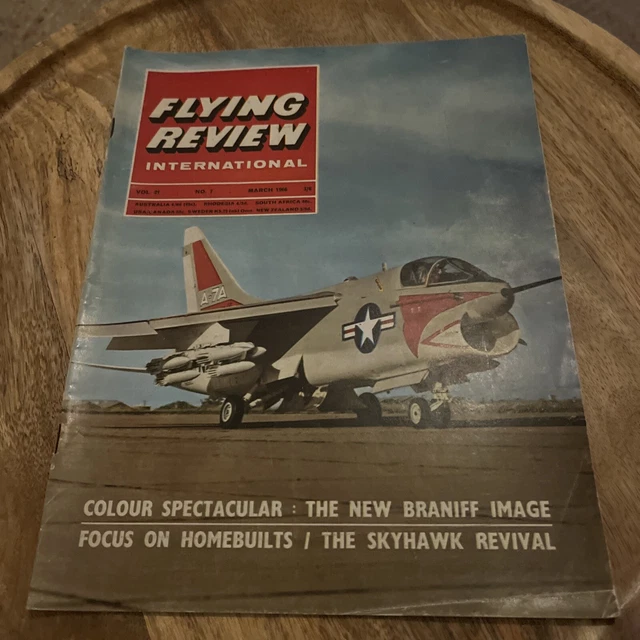 FLYING REVIEW INTERNATIONAL Magazine March 1966 Vol 21 no 7 £2.99 ...