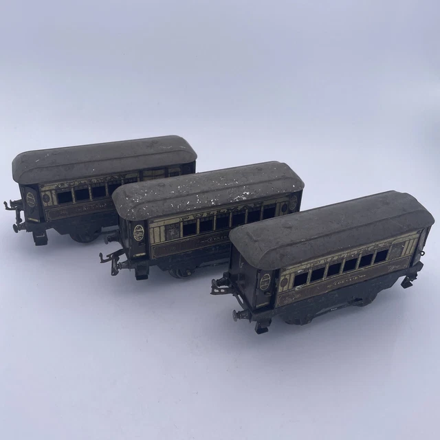 HORNBY O GAUGE Pullman vintage Coach Train Set - Corsair, Ansonia ...