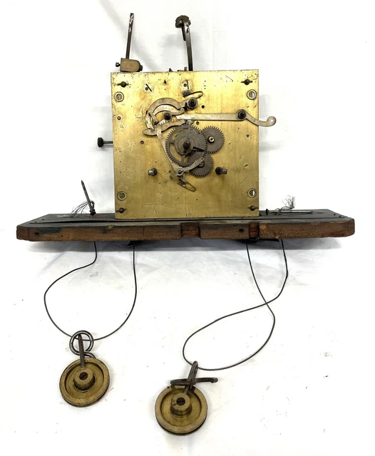 ANTIQUE LONGCASE CLOCK Grandfather Clock 8-day Movement - for spares £ ...