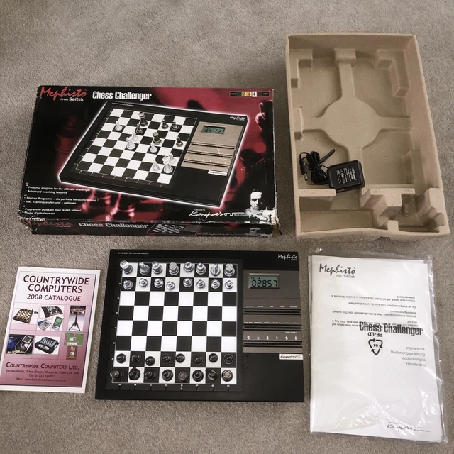 ELECTRONIC CHESS CHALLENGER Computer By Saitek Mephisto Endorsed By ...