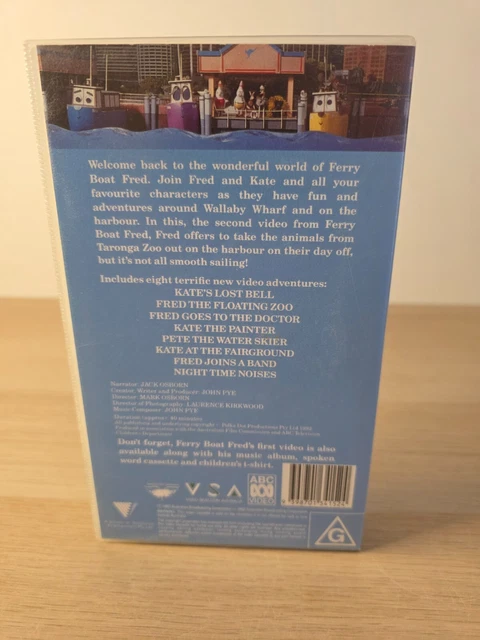 FERRY BOAT FRED - Fred The Floating Zoo VHS PAL ABC Kids Video Tape ...