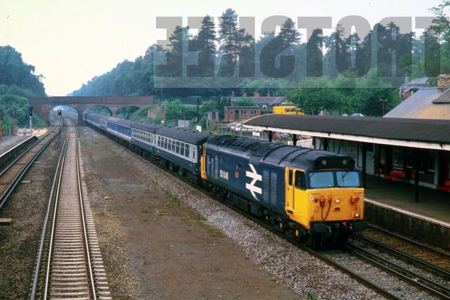 35MM SLIDE BR British Railways Diesel Loco Class 50 50046 Winchfield ...