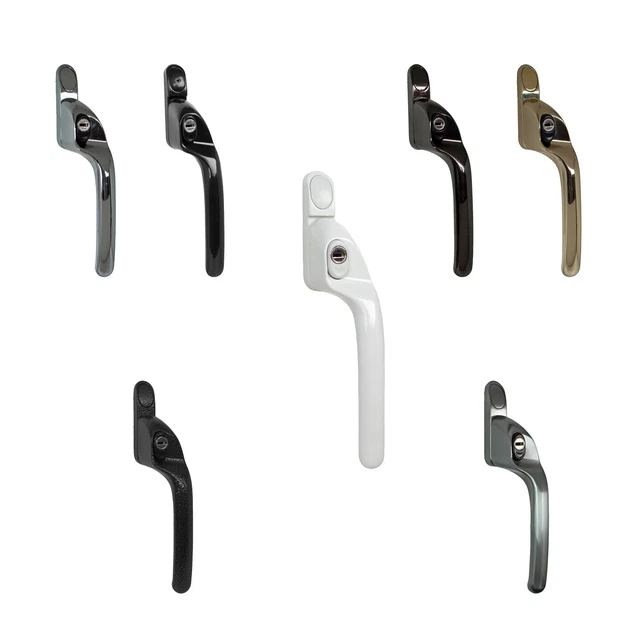 UPVC WINDOW HANDLE Key Locking Fab & Fix Right Hand Double Glazing PVC ...