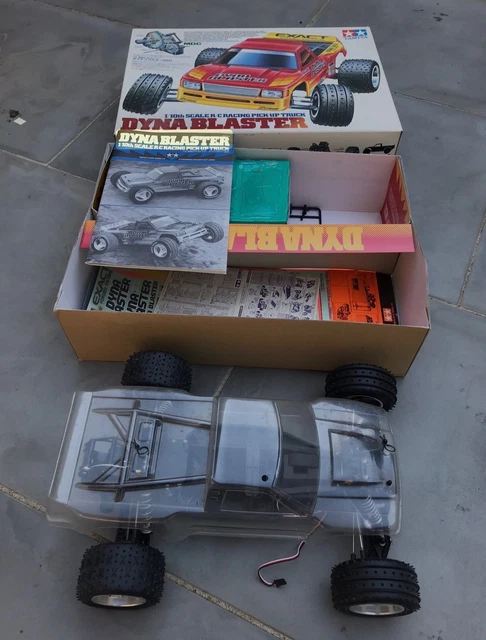 TAMIYA DYNA BLASTER vintage kit. Built but never used . Box included £ ...