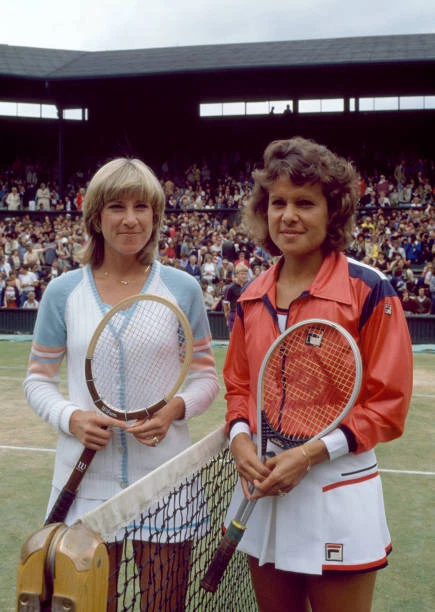 CHRIS EVERT-LLOYD OF the USA and Evonne Goolagong Cawley of Austr - Old ...