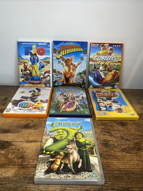 DVD BUNDLE KIDS Fun Movies x 7 Walt Disney Dreamworks and More Children ...