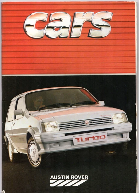 AUSTIN ROVER CARS Jan-Apr 1986 UK Brochure Mini Metro Maestro Montego ...