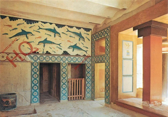 PICTURE POSTCARD::CRETE, PALACE of Knossos, the 'Queen's Megaron' EUR 2 ...