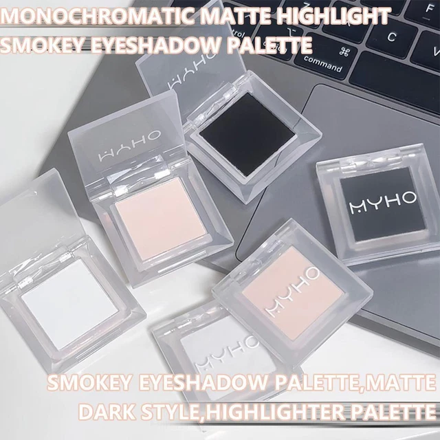 MONOCHROMATIC MATTE HIGHLIGHT Smokey Eyeshadow Palette Facial Makeup ...