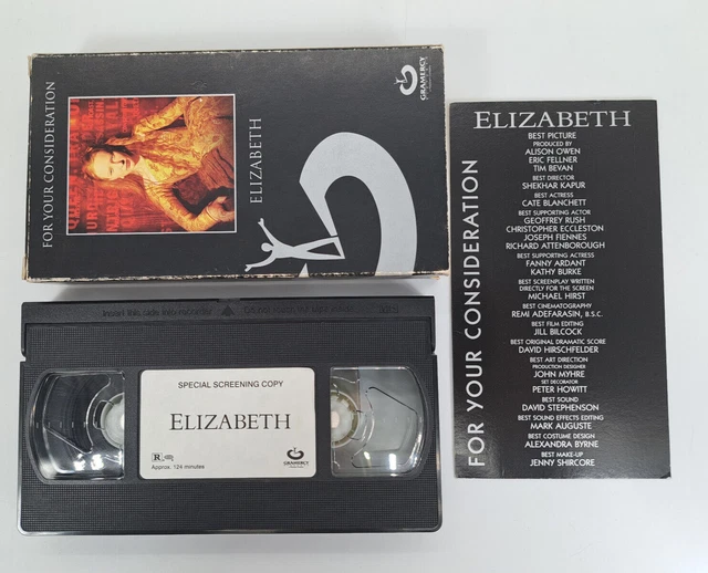 VHS ACADEMY SCREENER FYC: "Elizabeth" Cate Blanchett £22.88 - PicClick UK