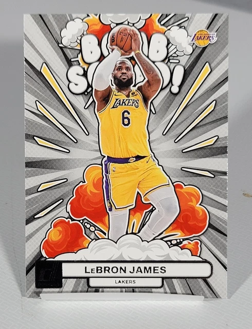 CARTE D'INSERTION LEBRON James 2023-24 Panini Donruss BOMB SQUAD #7 ...