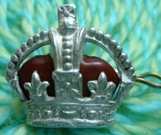 BRITISH ARMY OFFICER'S Insignia Crown Badge Rank of Major Badge 26mm ...